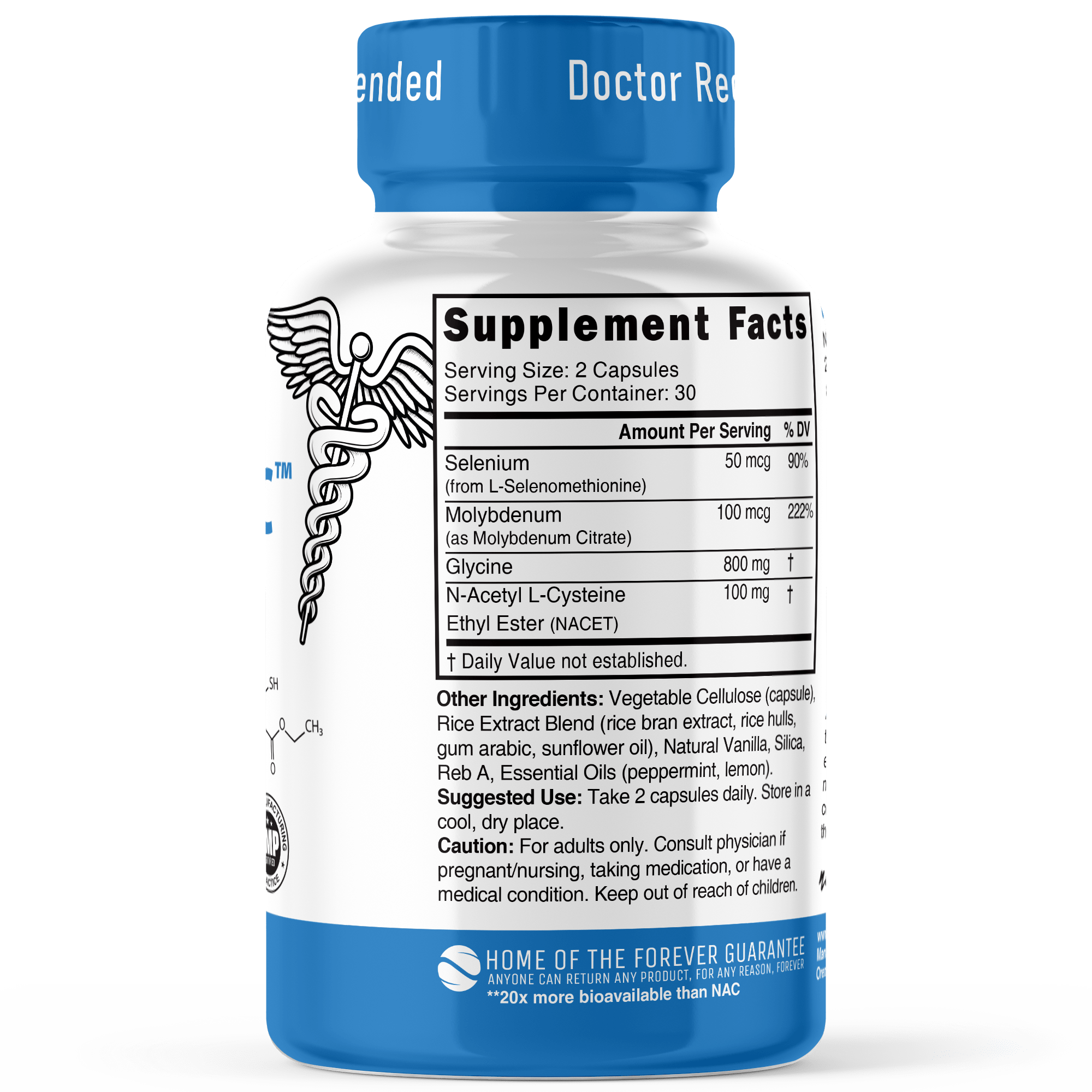 NACET Supplement Nutri Neuro NAC 100/800mg | Nature's Fusions