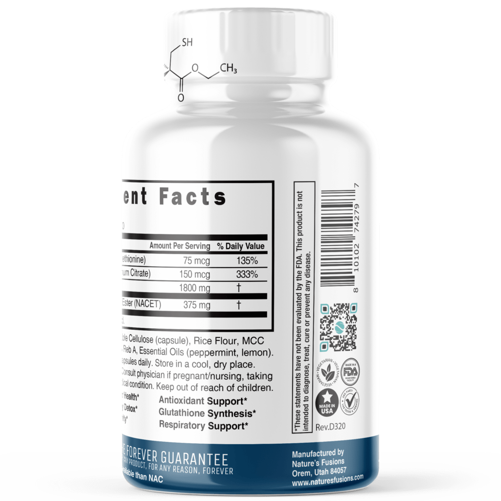 Nutri NeuroNAC EXTRA Strength NACET Supplement 375/1800mg