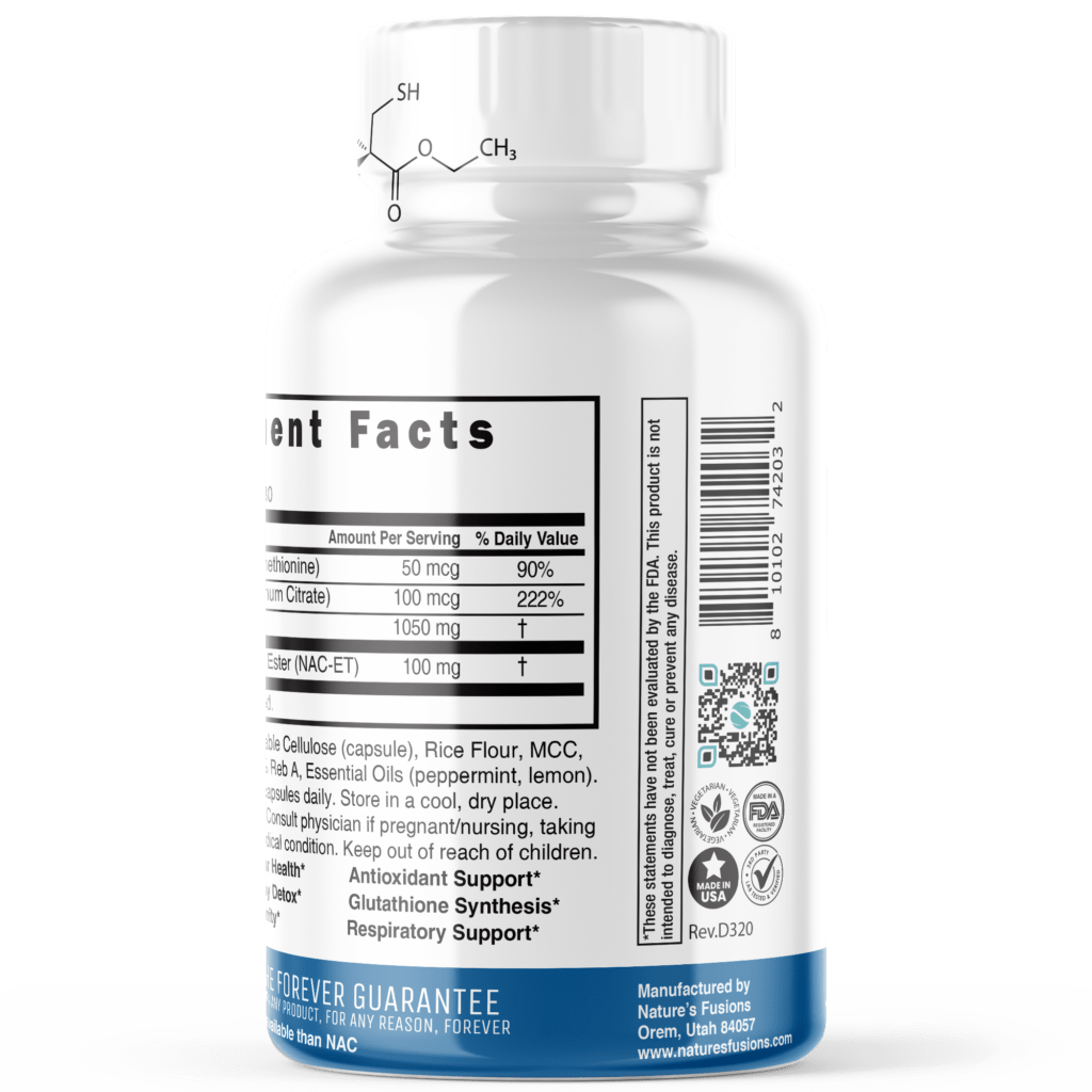 NACET Supplement Nutri Neuro NAC 100/1050mg | Nature's Fusions