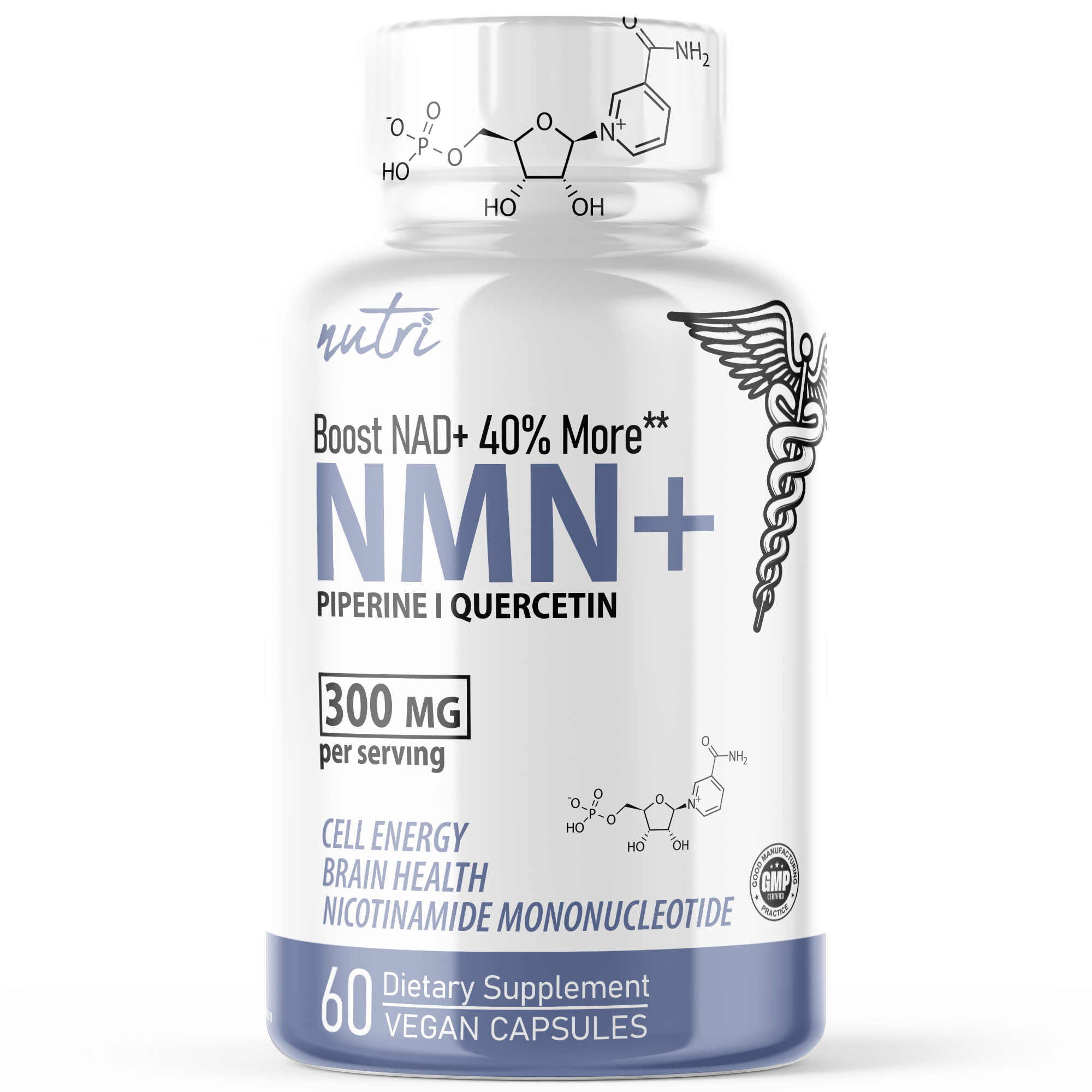 Nutri NMN 300mg Nicotinamide Mononucleotide with Quercefit