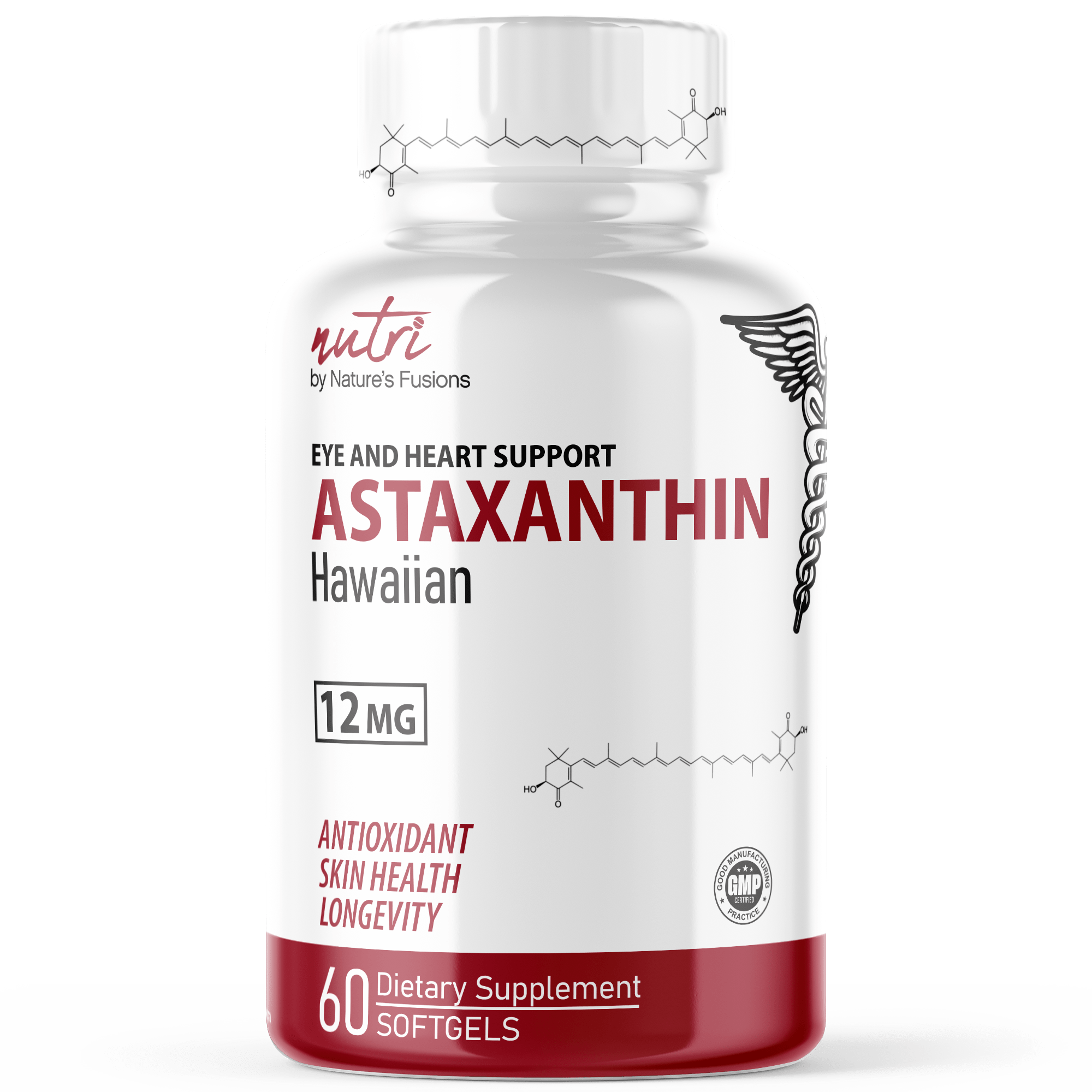 Nutri Astaxanthin 12mg Max Strength - Premium Astaxanthin