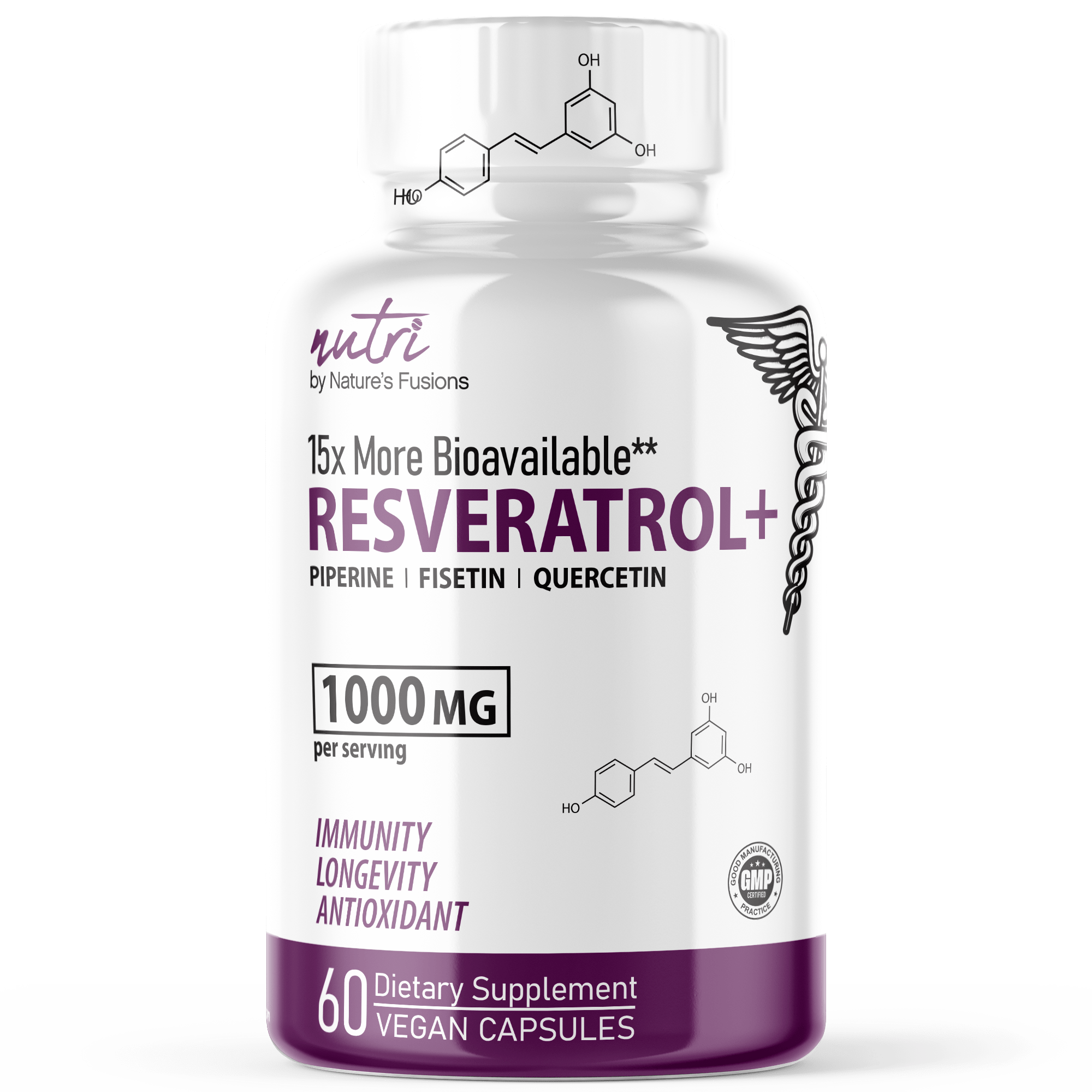 Nutri Resverperine (Trans-Resveratrol with Piperine & Fisetin)