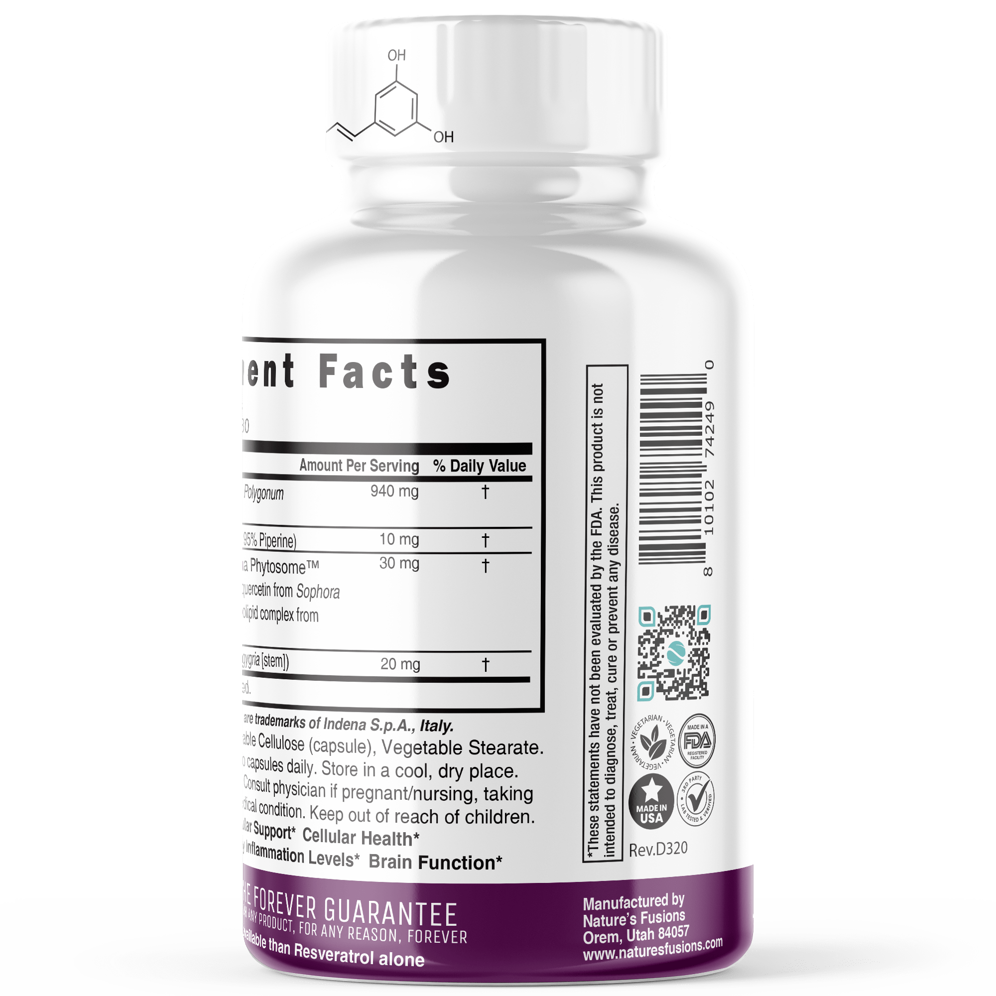 Nutri Resverperine (Trans-Resveratrol with Piperine & Fisetin)