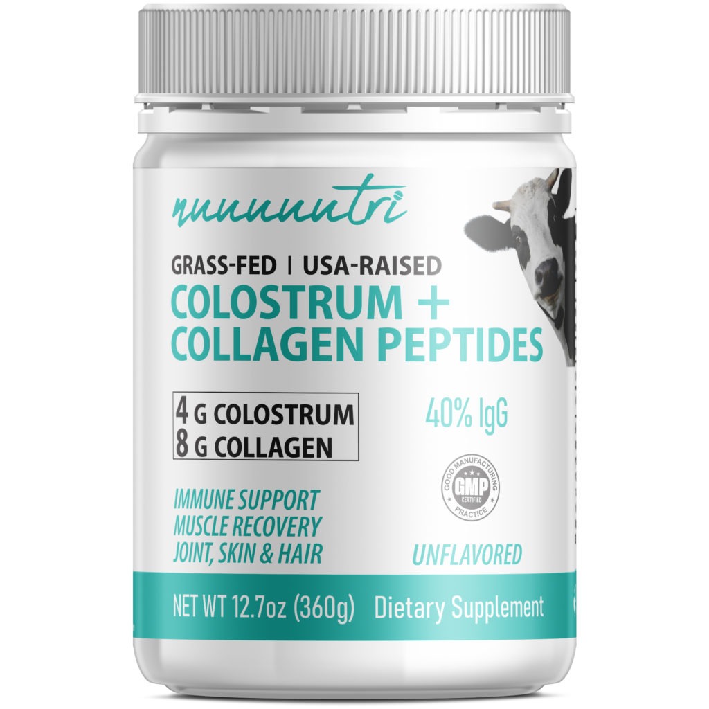 Nutri Colostrum + Collagen 4/8 g Unflavored Powder - 360 g Tub