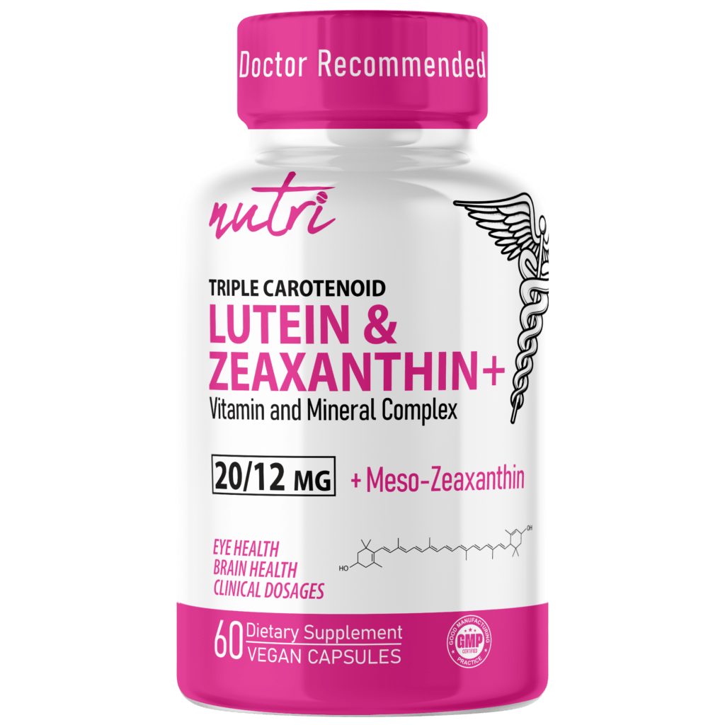 Nutri Lutein, Zeaxanthin Vision Complex 20/12 mg - 60 Count