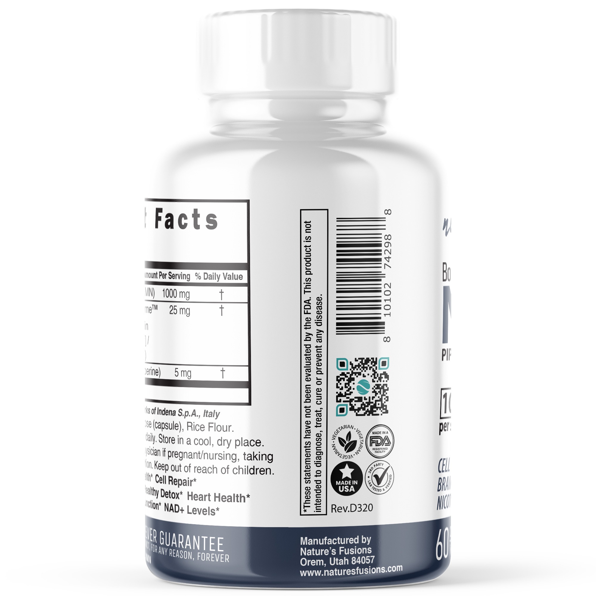 Nutri NMN 1000mg Nicotinamide Mononucleotide with Quercefit